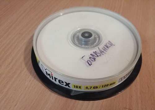 Болванки 16x 4,7 Gb DVD Mirex