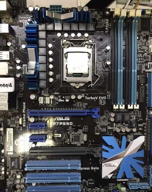 Матплата asus P7P55D lga1156 +i3