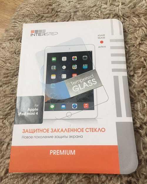 Защитное закаленное стекло на iPad mini 4