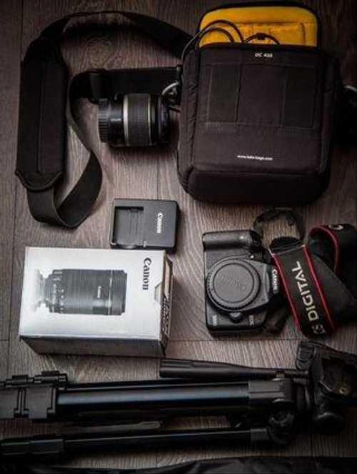 Фотоаппарат Canon 500D + объективы, штатив и сумка