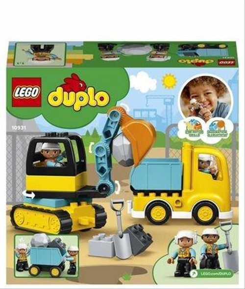 Lego duplo Town 10931 Грузовик и экскаватор