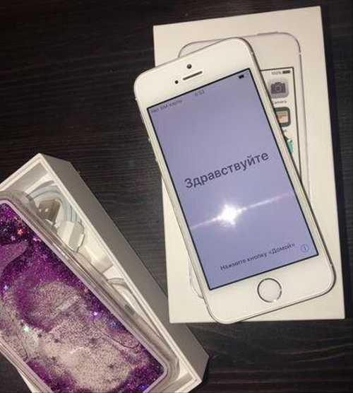 iPhone 5s Silver на 16 Gb