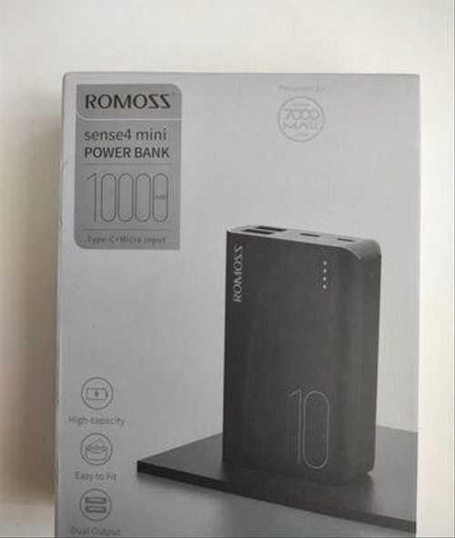 Внешний аккумулятор Romoss Sense 4 mini 10000 мАч