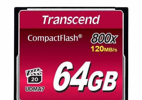 Карта памяти Transcend CompactFlash 64GB 800x