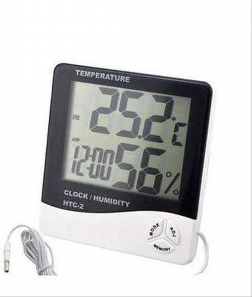 Термометр комнатный гигрометр часы будильник кален