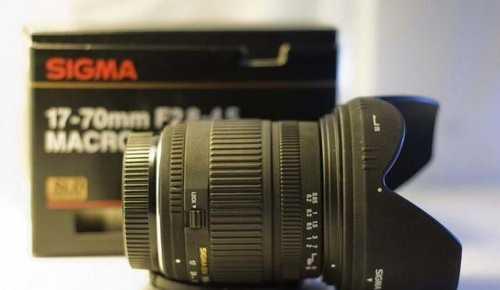 Canon Sigma 17-70 mm f/ 2.8-4.5 DC Macro+Коробка+