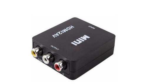 Переходник mini hdmi/AV 1080p Converter to 3RCA