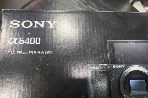 Продам фотоаппарат с объективом Sony 6400 18-135
