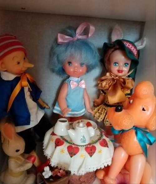 Куклы Буратино, Мальвина, Пьеро СССР