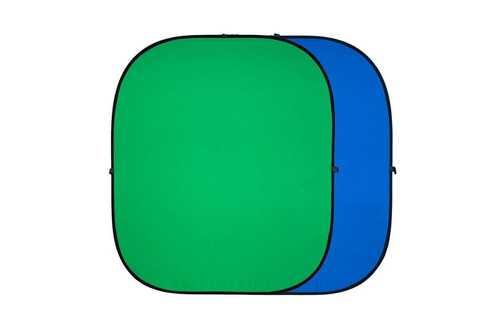 Фон хромакей GreenBean Twist 240х240 зеленый/синий