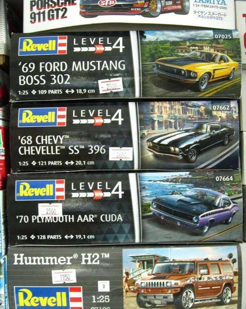 Сборные модели автомобили 1/25 revell