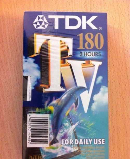 Новая видеокассета TDK 180 VHS For daily use