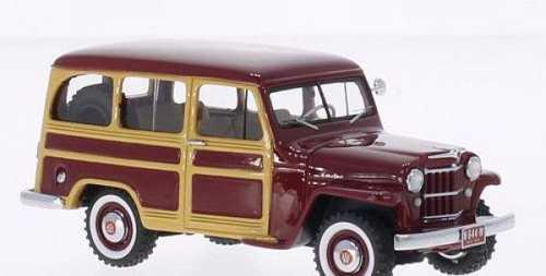 1:43 Jeep Willys Station Wagon 4x4 1954, dark red