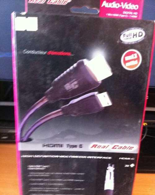 Real Cable mini Hdmi(C) -Hdmi-2m