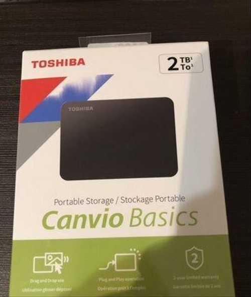 Внешний жёсткий диск Toshiba 2TB