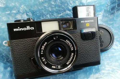 Minolta HI matic S шкальная пленочная фотокамера