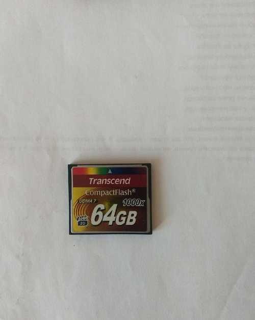 Transcend CompactFlash 64GB 1000X