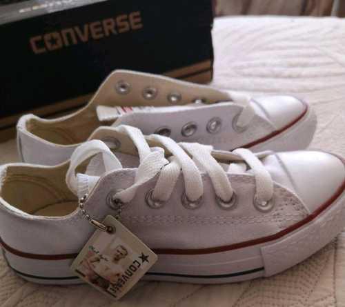 Детские кеды Converse, 31размер, белые
