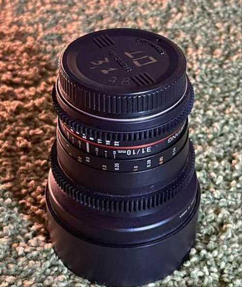 Объектив samyang 3.1 10mm кроп