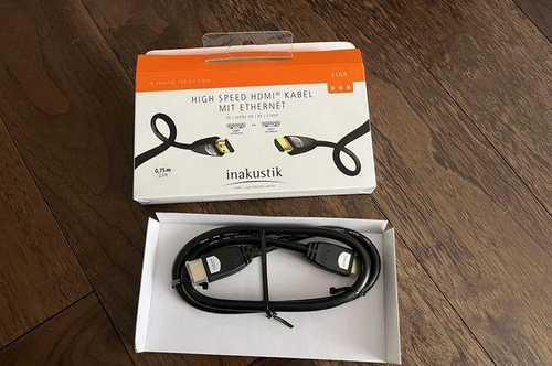 Кабель hdmi In-akustik Star hdmi, 0.75 m, 00324507