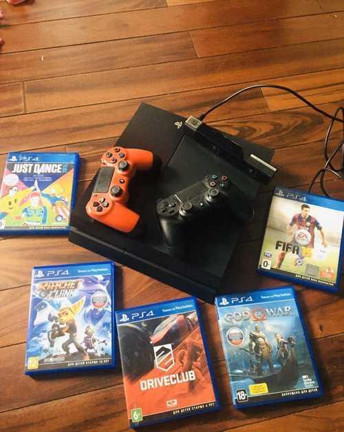Sony PS4 500 gb + игры