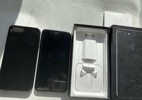 iPhone 7plus 256gb jet black рст