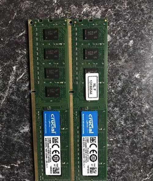 Оперативная память Crucial Value DDR3 2x4gb