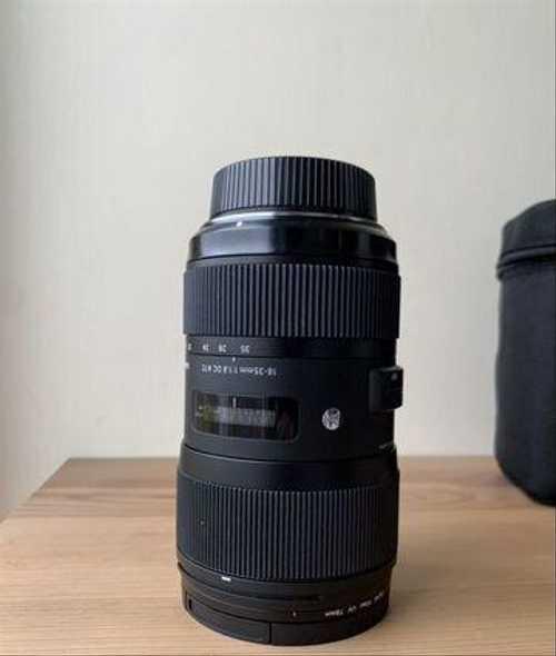 Объектив Sigma AF 18-35 mm f/1.8 DC HSM Art Nikon