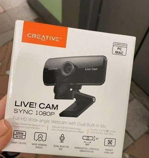 Веб-камера Creative Live Cam Sync 1080p, новая
