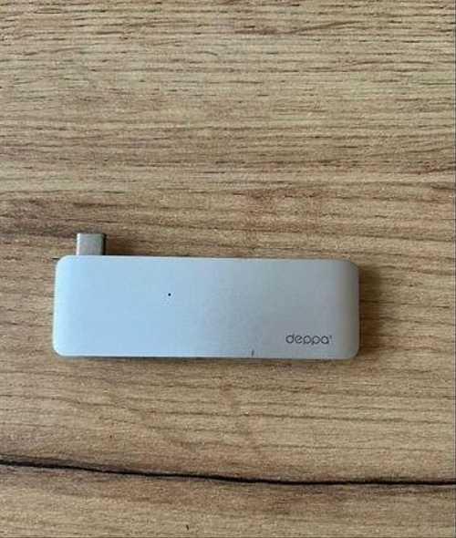 Адаптер Deppa для Macbook, USB-C, 5в1, графит
