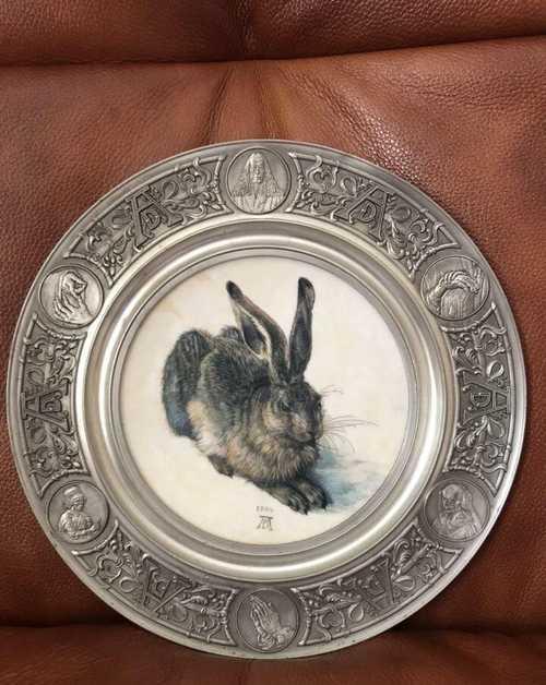 Коллекционная Тарелка Albrecht Durer кролик, заяц