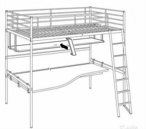 Икея кровать /стол/полка