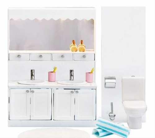 Мебель для домика Lundby Смоланд, Ванная с 2 раковинами (LB 60208800)