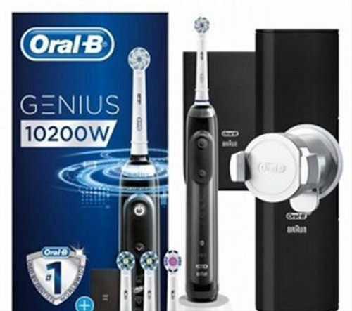 Электрическая зубная щетка Oral-B Genius 10200W Black #D701.543.6XC