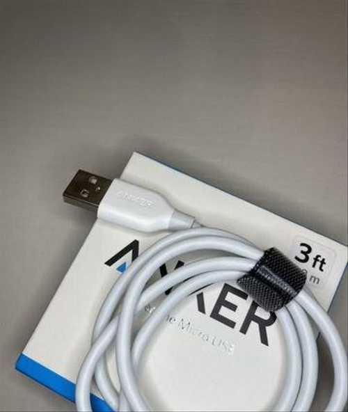 Anker powerline micro usb кабель белый