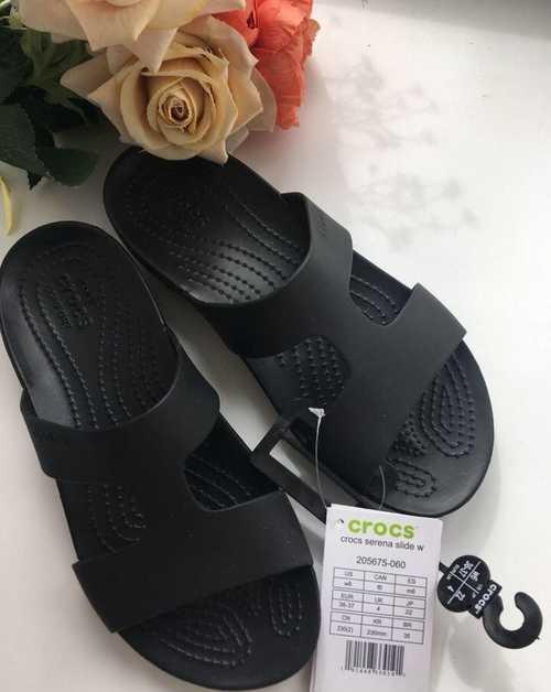 Новые женские шлепанцы crocs w6 36-37 iconic