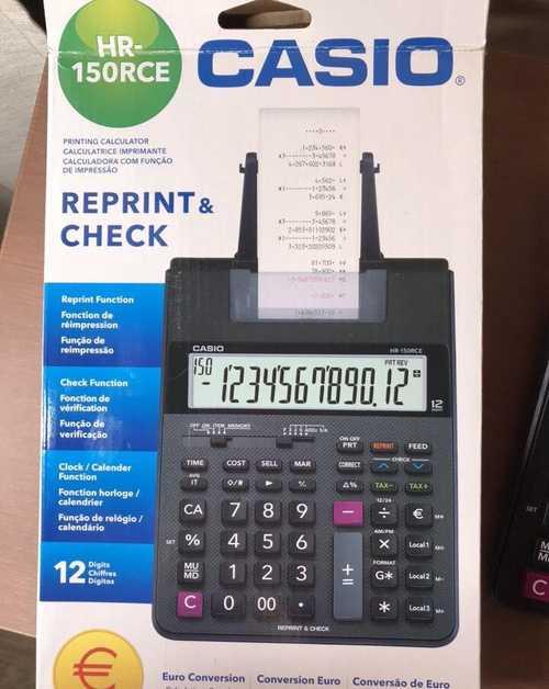 Калькулятор Casio HR-150RCE с лентой