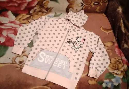 Мастерка и джинсовая юбка