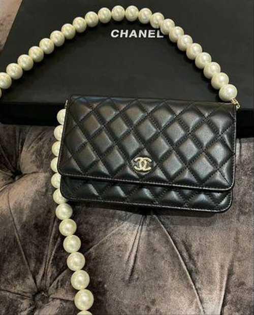 Сумка оригинальная Chanel c жемчугом