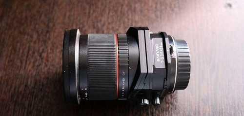 Samyang 24/3.5 ED AS UMC T-S Tilt Shift Canon EF