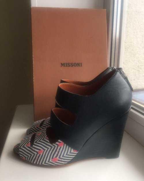 Босоножки на танкетке Missoni оригинал