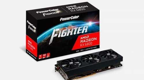 Видеокарта Power color rx 6800 Fighter 16GB