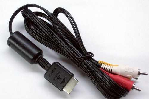 Оригинальный RCA AV кабель для Sony PS1/PS2/PS3