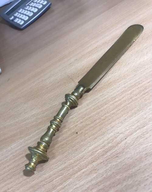 Нож Для Разрезания Писем XIX век Бронза