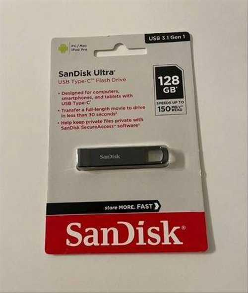 Флеш-диск Type C SanDisk 128GB Ultra