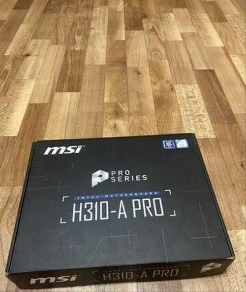 Материнская плата msi h310-a pro 1151v2