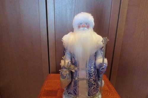 Дед Мороз в синем под елку нашмороз 32 см