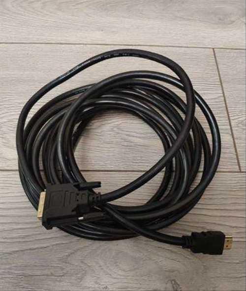 Кабель hdmi-DVI 5м