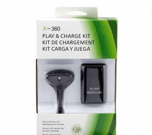 Зарядное устройство хbox 360 Play & Charge Kit Чер
