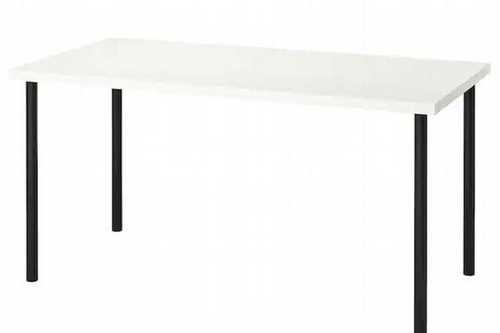 Белый стол IKEA Linnmon